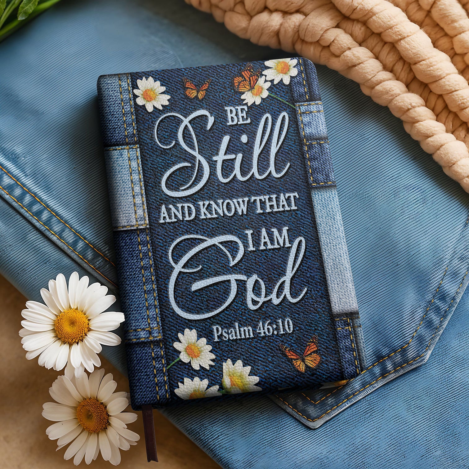 "Selah" - Psalm 46:10 Leather Prayer Journal For Women – Prayous